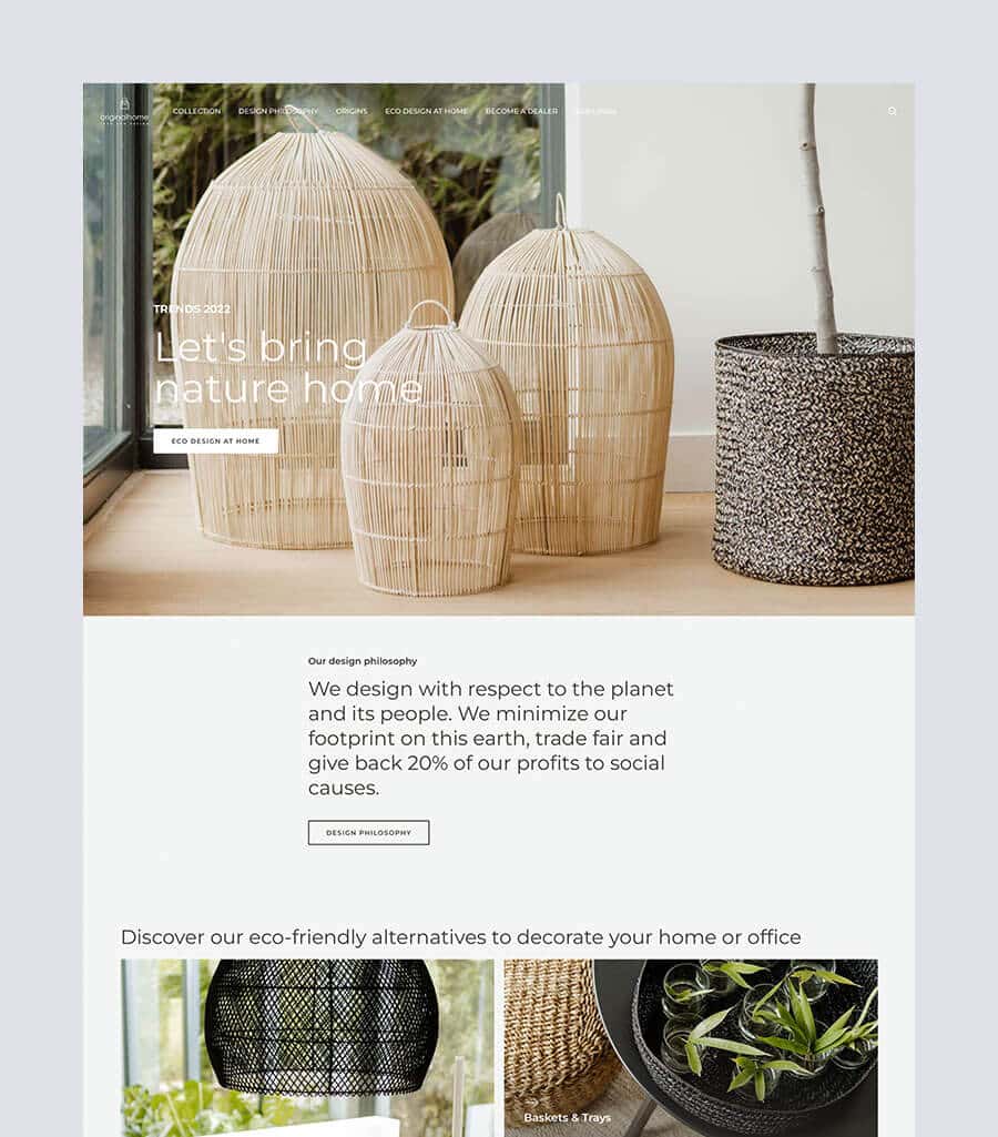 Originalhome (Hoofddorp) - WordPress en Woocommerce website